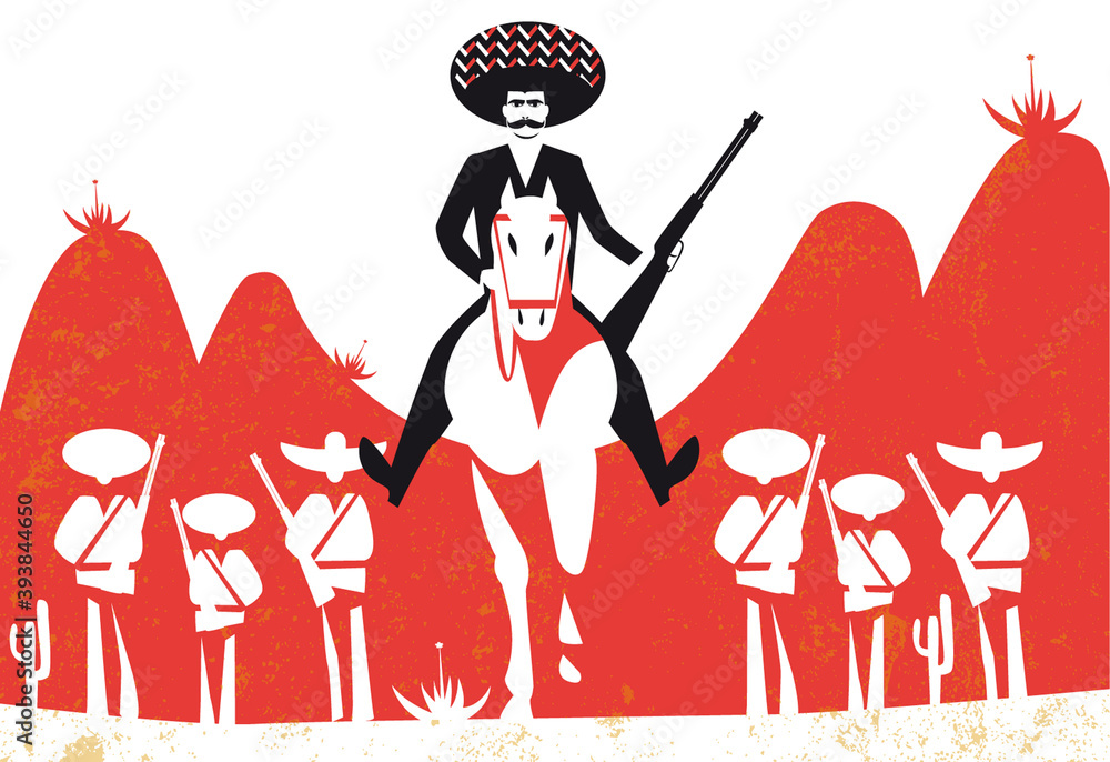 Emiliano Zapata vector illustration Stock Vector | Adobe Stock