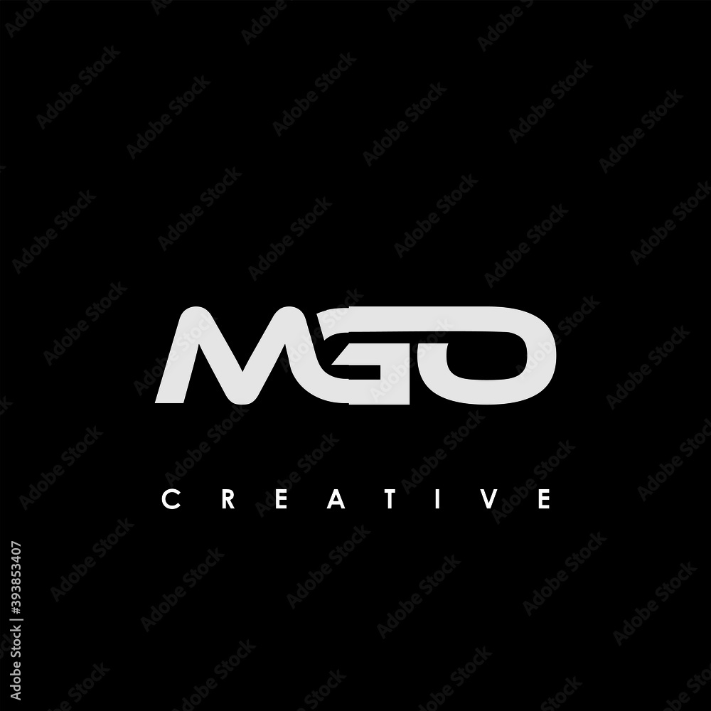 MGO Letter Initial Logo Design Template Vector Illustration Stock ...