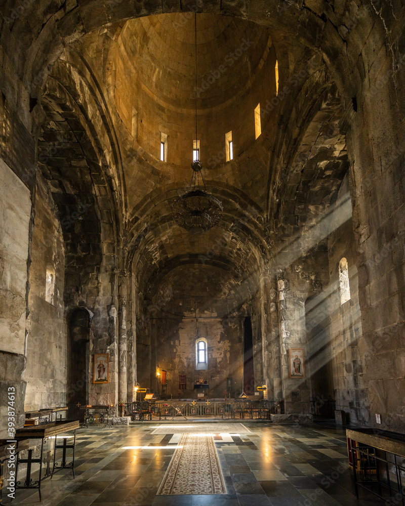 Interior of Tatev Monastery, a 9th-century Armenian Apostolic monastery ...