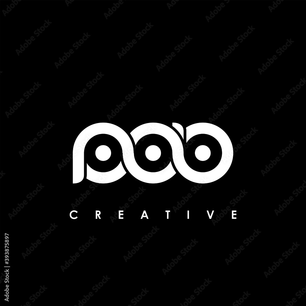 POB Letter Initial Logo Design Template Vector Illustration Stock ...