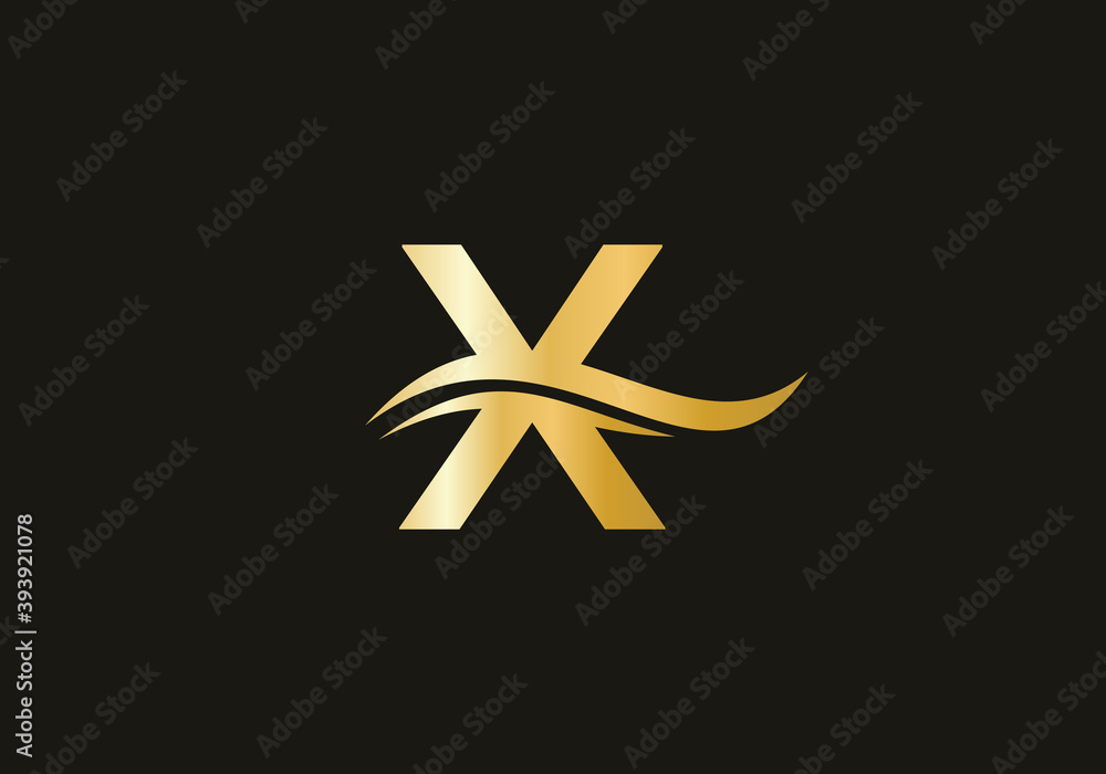 X Modern creative unique elegant minimal. X initial based letter icon ...
