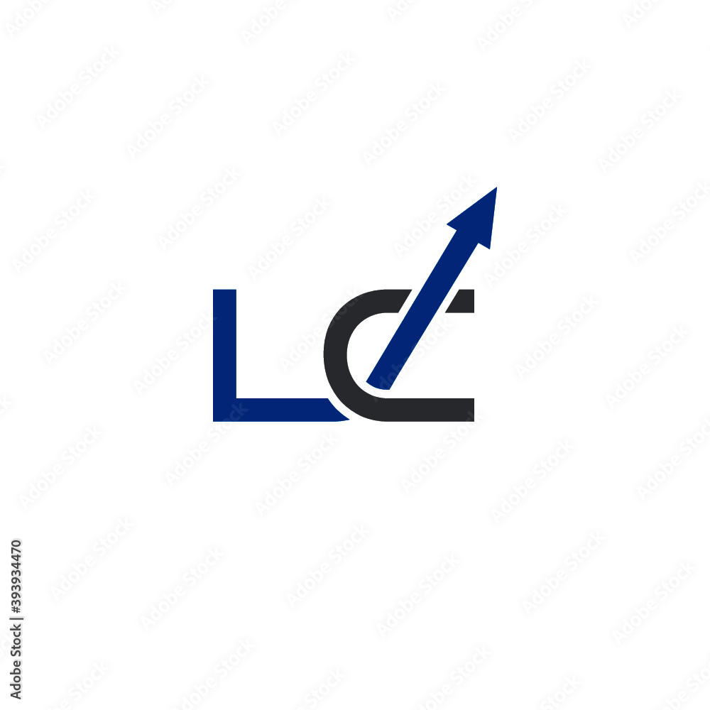 LC logo letters isolated on white background Stock Vector | Adobe Stock