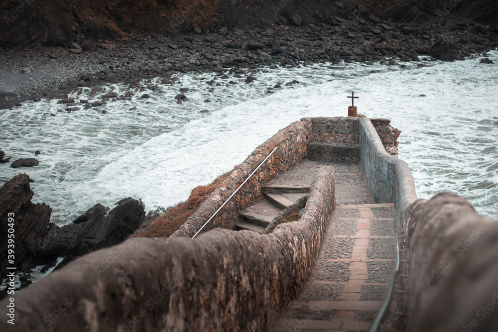 San Juan de Gaztelugatxe, r¡dragonstone in basque country Stock Photo ...