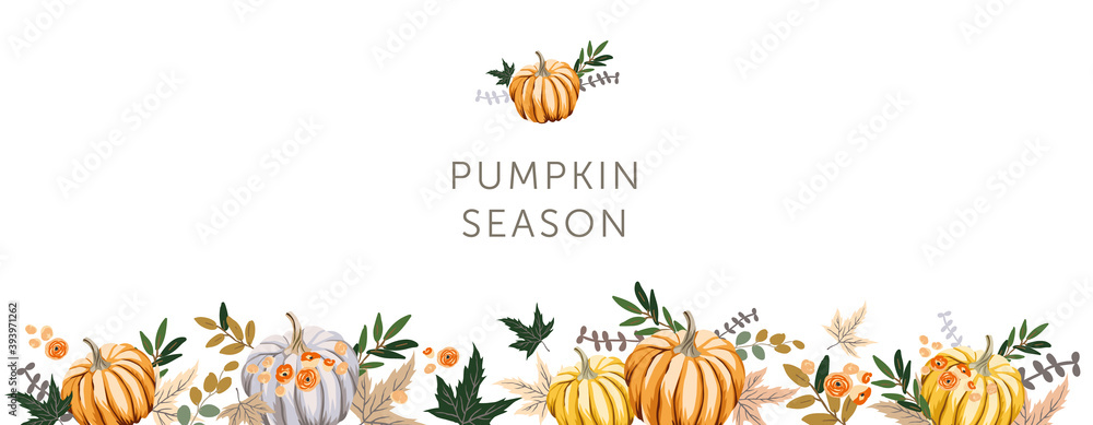 October Border Clipart