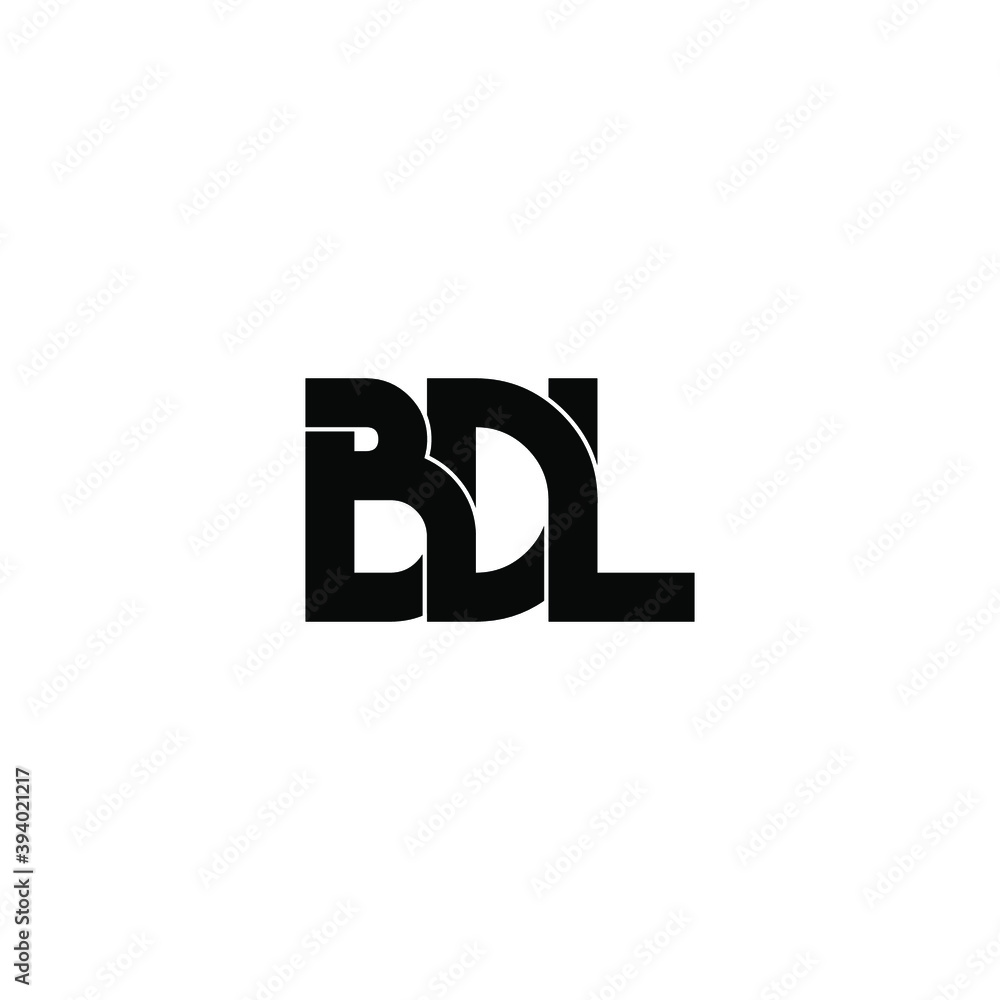 bdl letter original monogram logo design Stock Vector | Adobe Stock
