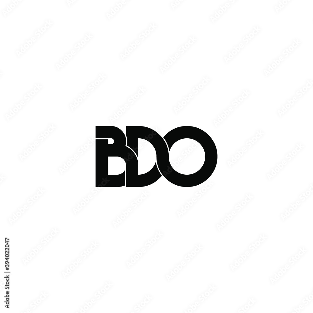 bdo letter original monogram logo design Stock Vector | Adobe Stock