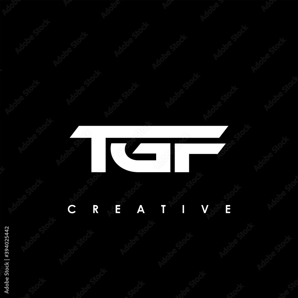 TGF Letter Initial Logo Design Template Vector Illustration Stock ...