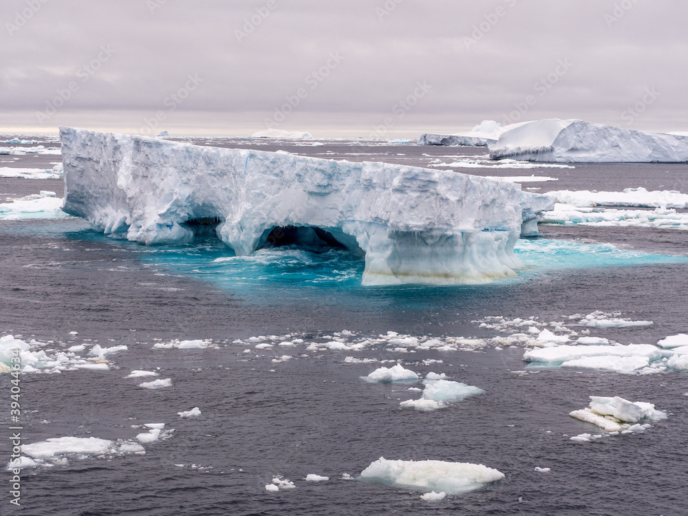 Poster Caves in a tabular iceberg in Antarctica – Wall Art | UkPosters