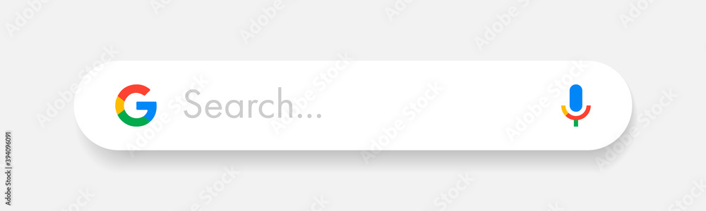 Google search bar vector Stock Vector | Adobe Stock