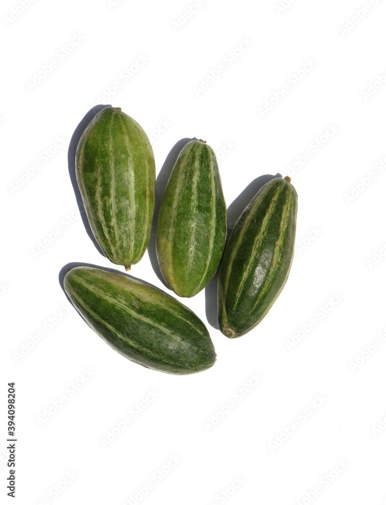 Pointed Gourd or Parval Isolated on White Background with Copy Space ...