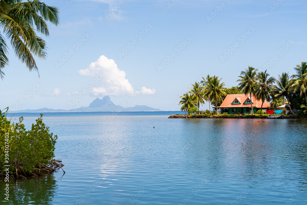beach house in tropical island in tahaa bora bora french polynesia ...