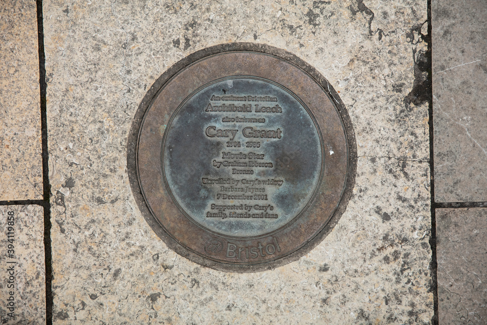 Bristol, United Kingdom, 21st February 2019, commemorative plaque for ...