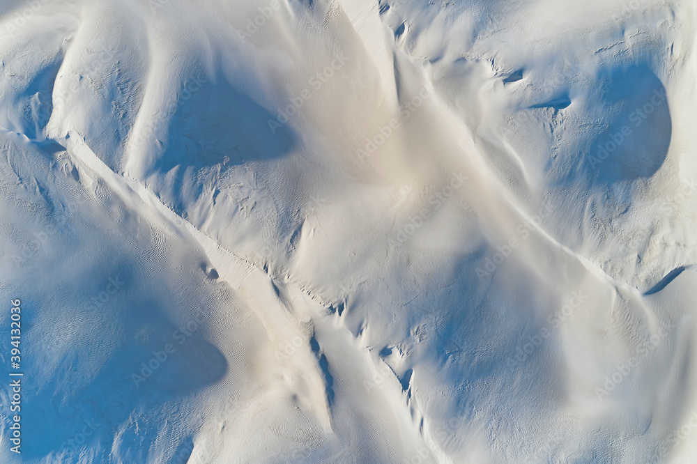 Bird's Eye View Of Sand Dunes Stock Photo | Adobe Stock