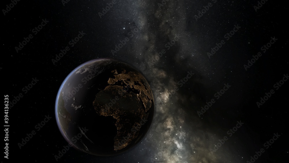 planet Earth, planet Earth from space, full planet Earth, satellite ...