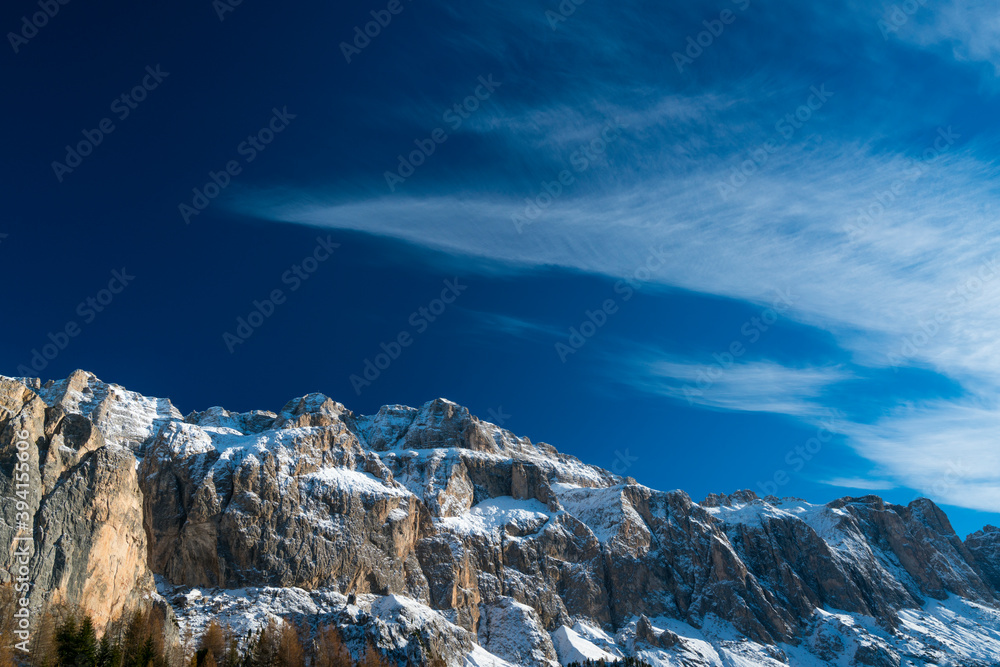 Sella Towers, Sella Pass, Dolomites, Unesco World Heritage Site, Italy ...