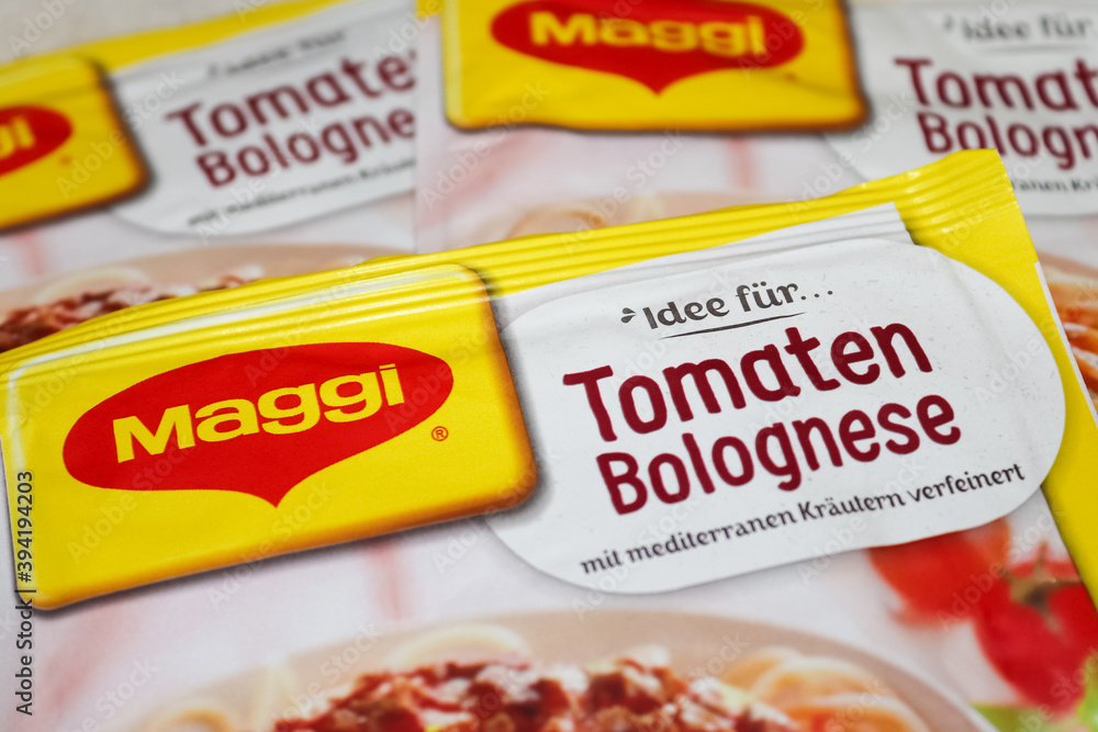 German Maggi instant noodles called Spaghetti Bolognese, owned by ...