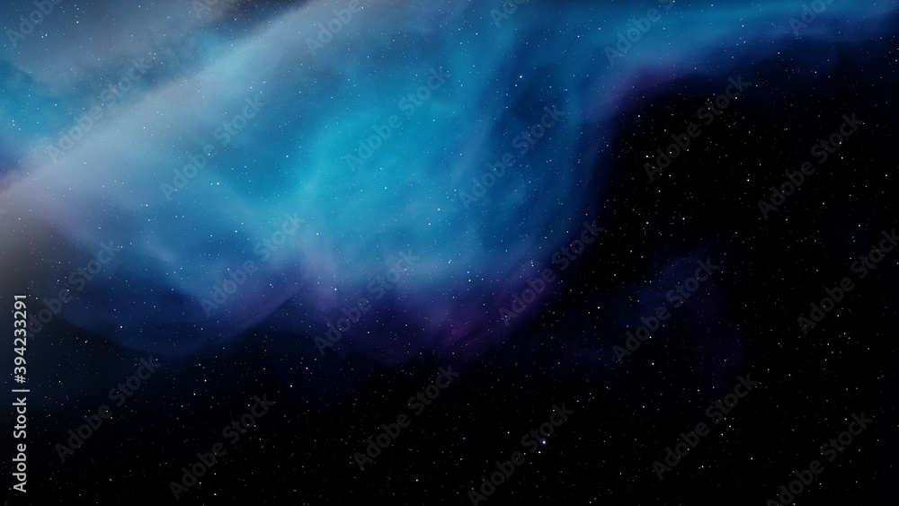 Abstract nebula clouds of color smoke on black texture universe ...