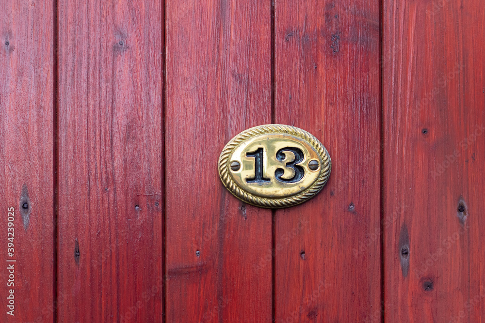 Lucky number 13 Stock Photo | Adobe Stock