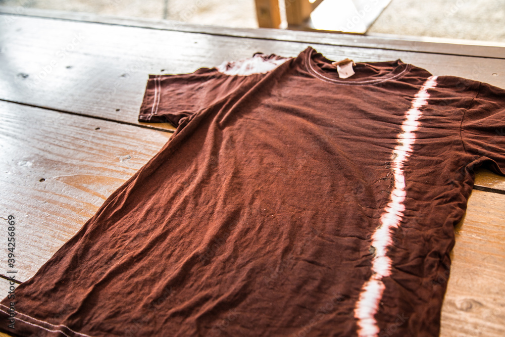 Traditional mud-dyeing process for Oshima pongee_01 Stock Photo | Adobe ...