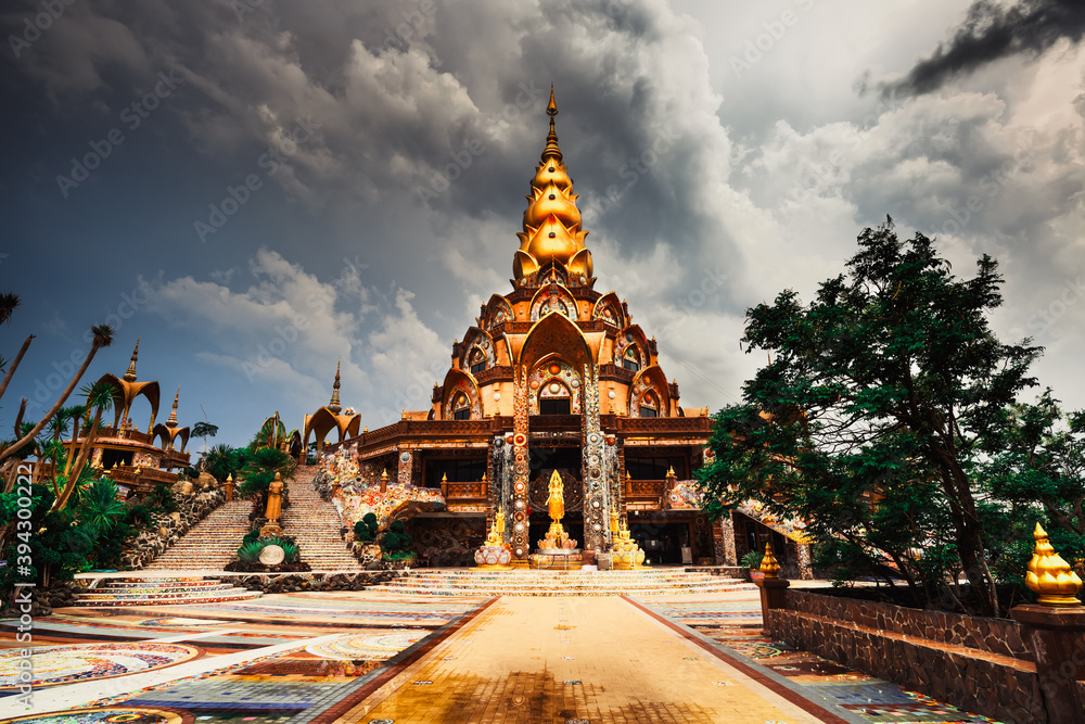 Beautiful Thailand temple in Thailand on nature background. Beautiful ...