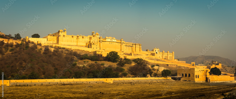 Amber Fort built of Red Sandtsone & Marble in artistic Hindu style ...