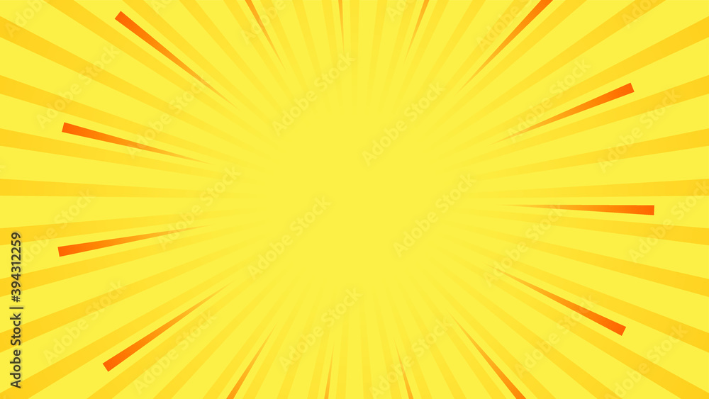 Abstract Orange Starburst Beams Background Design Elements Vector ...