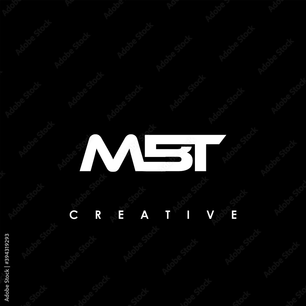 MBT Letter Initial Logo Design Template Vector Illustration Stock ...