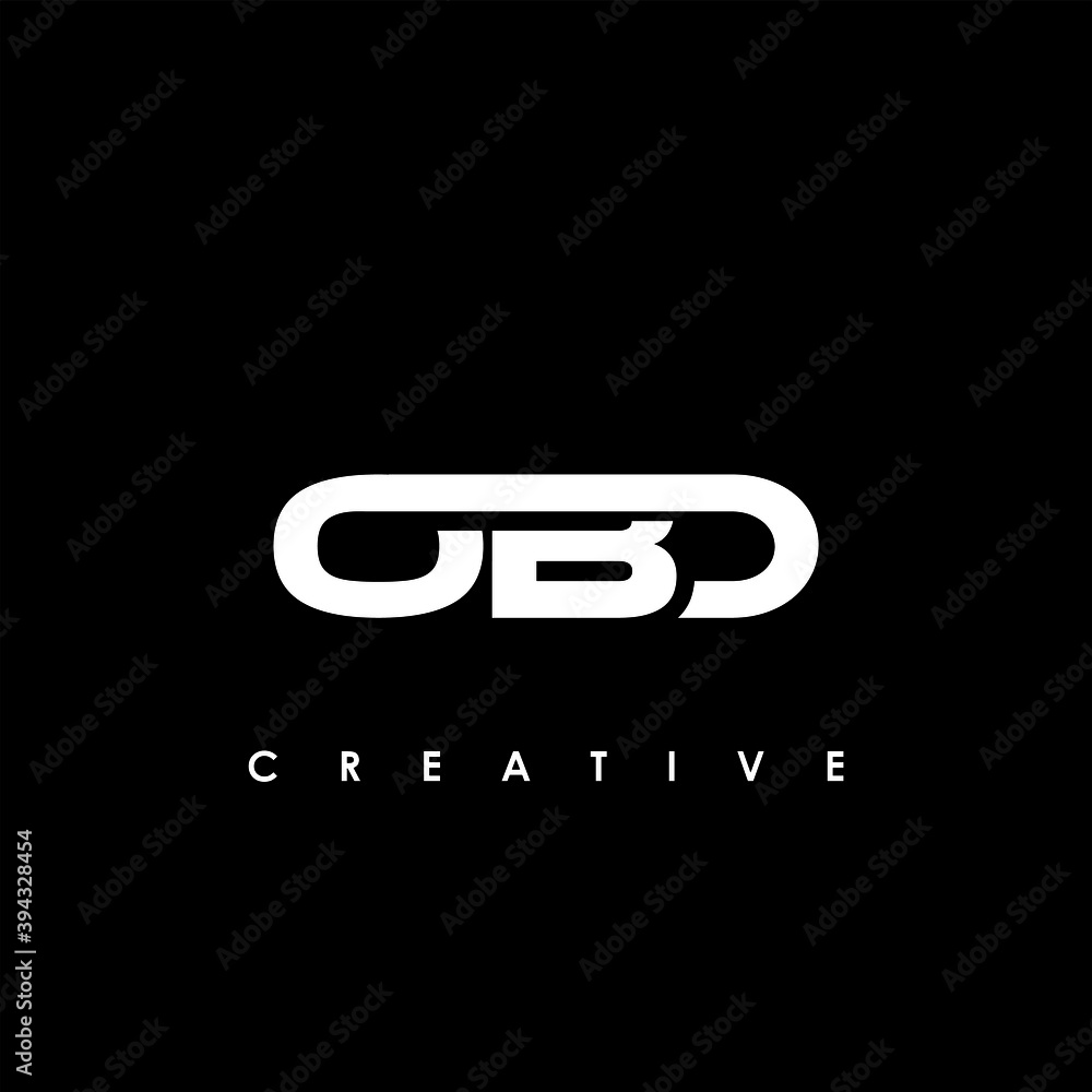 OBD Letter Initial Logo Design Template Vector Illustration Stock ...