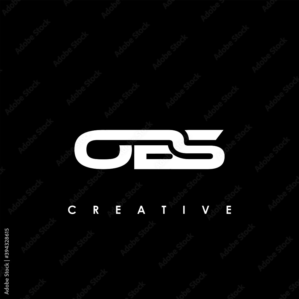 OBS Letter Initial Logo Design Template Vector Illustration Stock ...