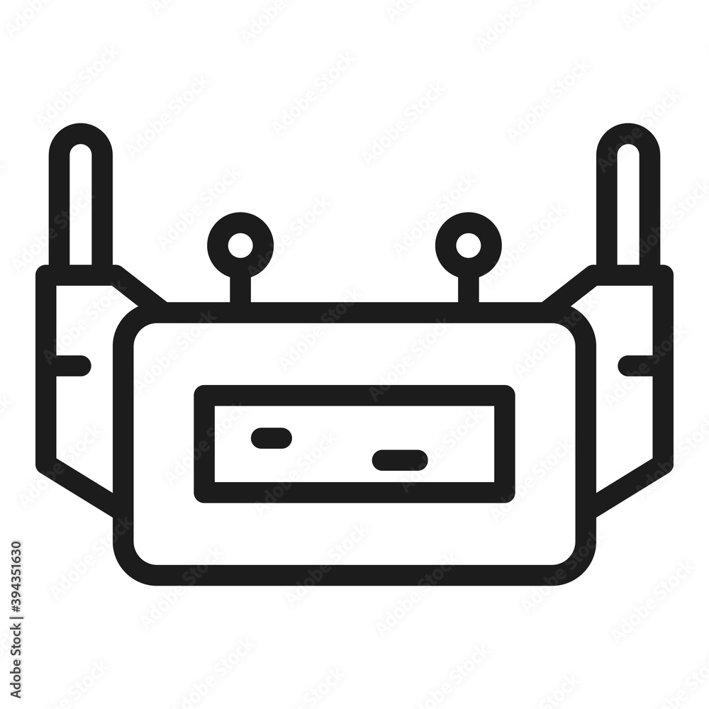 Wifi router icon. Outline wifi router vector icon for web design ...