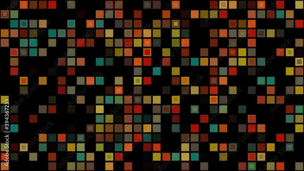 Checkerboard animation of midcentury modern color palette Stock Video ...