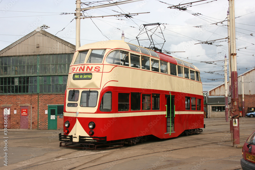 Blackpool number 703 in Sunderland number 101 - 1934 Balloon Car type ...