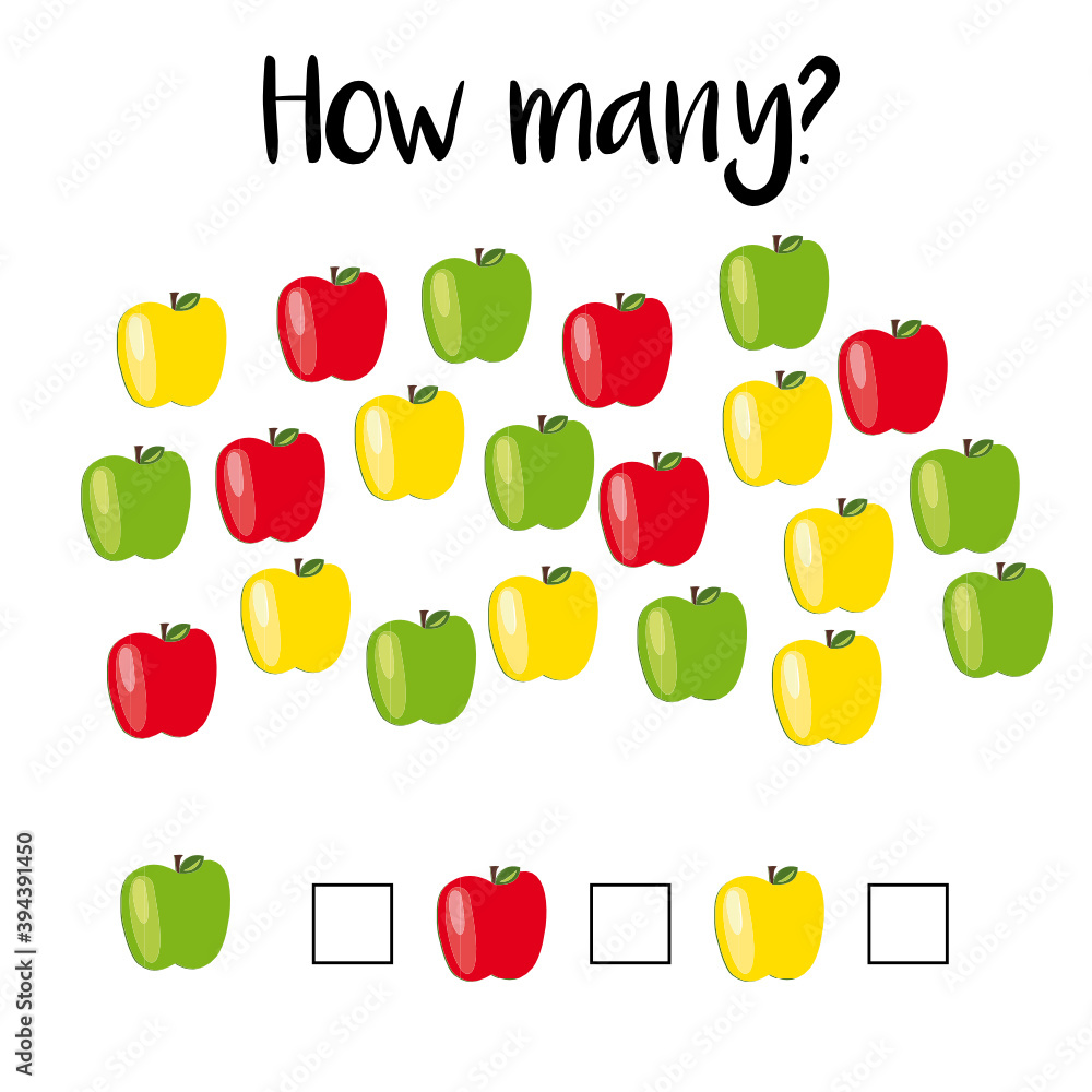 How many objects.Preschool Counting Activities. Printable worksheet ...