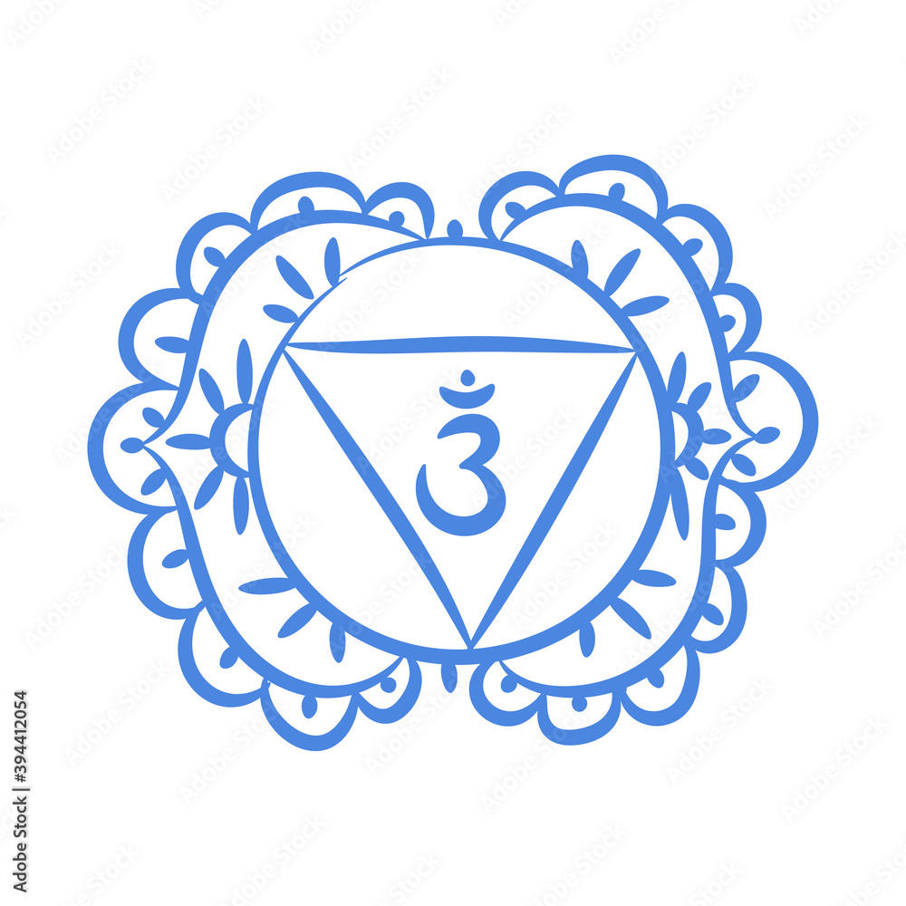 Third Eye Chakra Symbol Tattoo