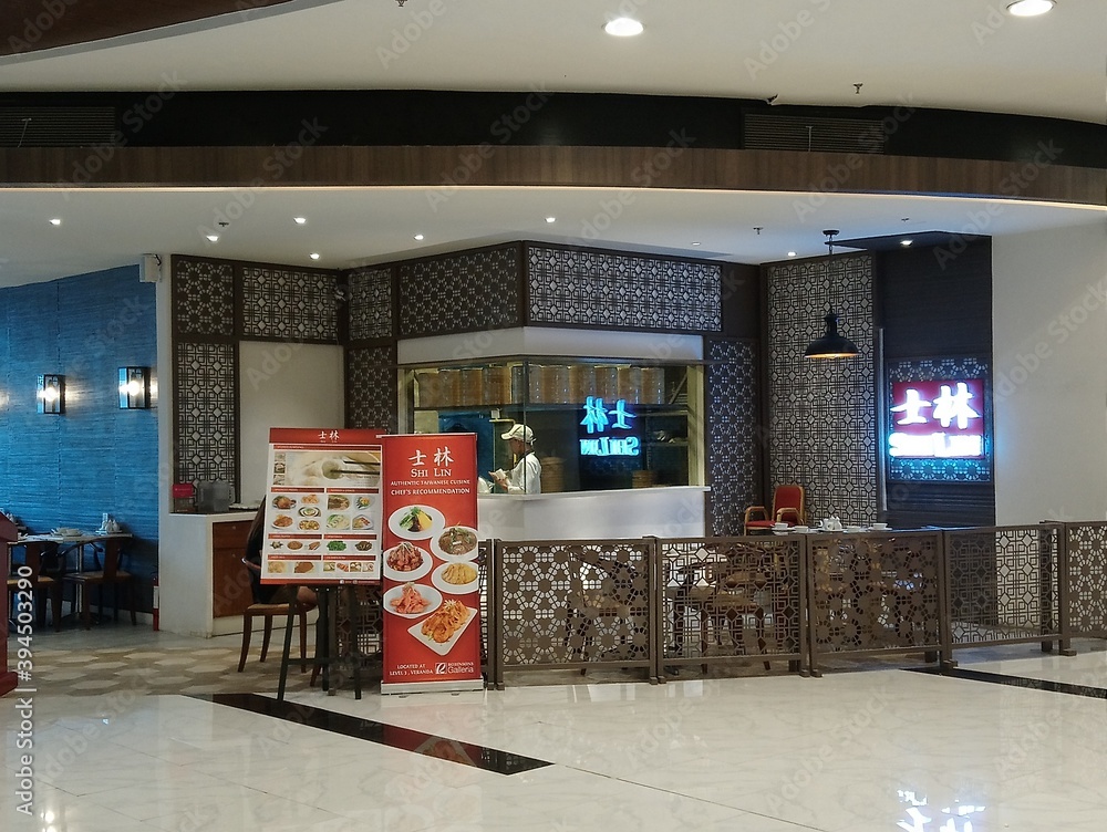 Shi lin restaurant facade at Robinsons galleria mall in Quezon City ...