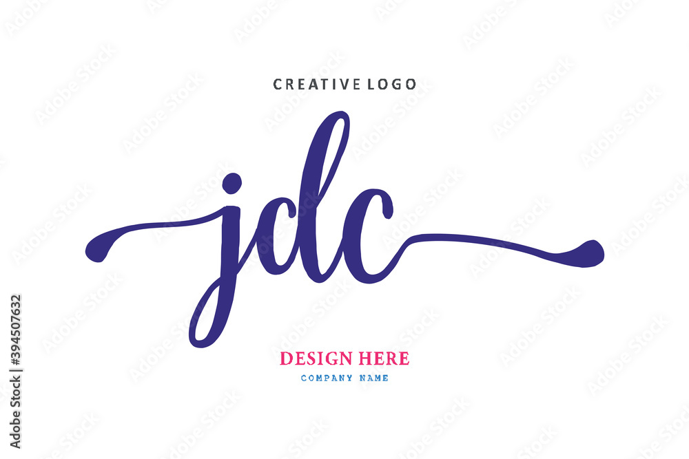 JDC lettering logo is simple, easy to understand and authoritative ...