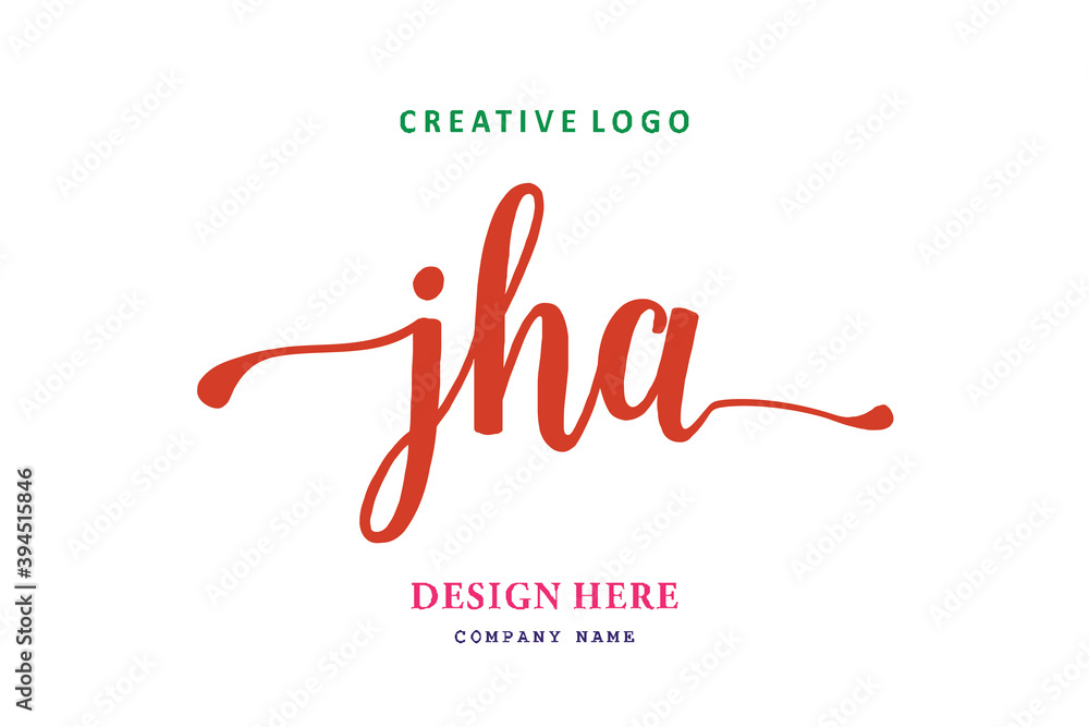 JHA lettering logo is simple, easy to understand and authoritative ...
