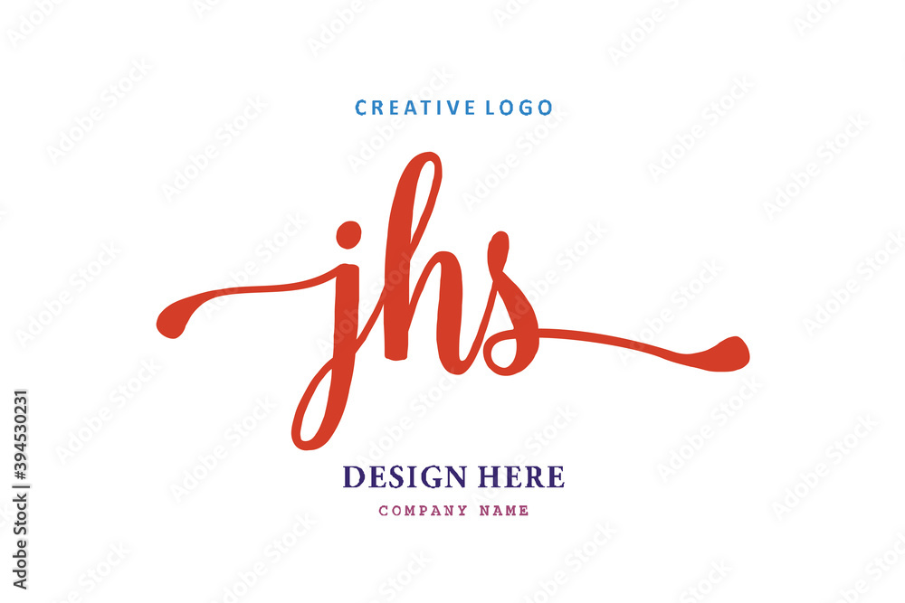 JHS lettering logo is simple, easy to understand and authoritative ...