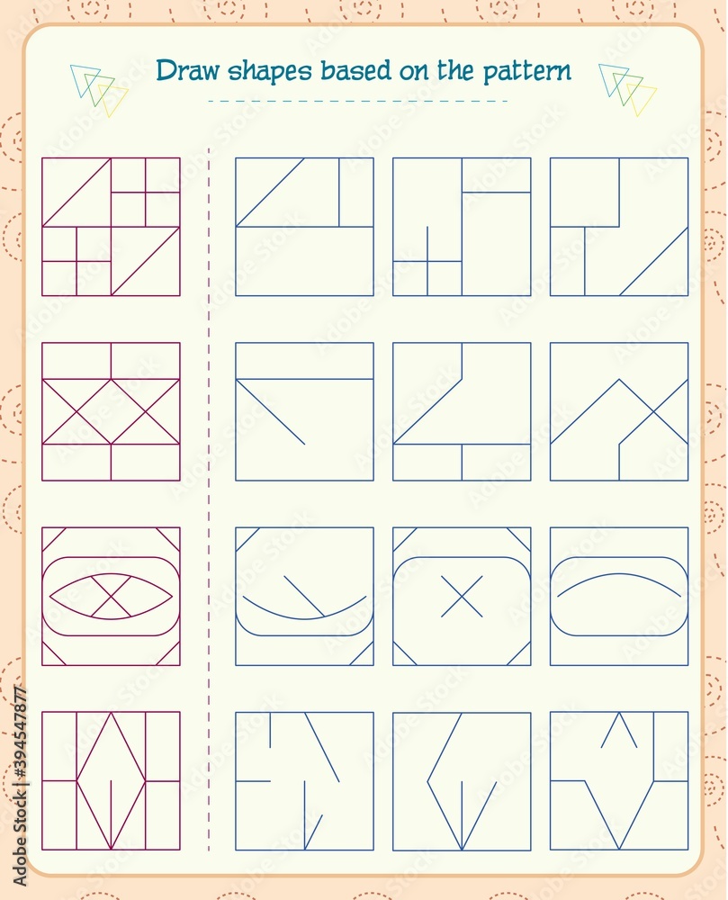 Worksheet for children. Task for the development of attention, memory ...