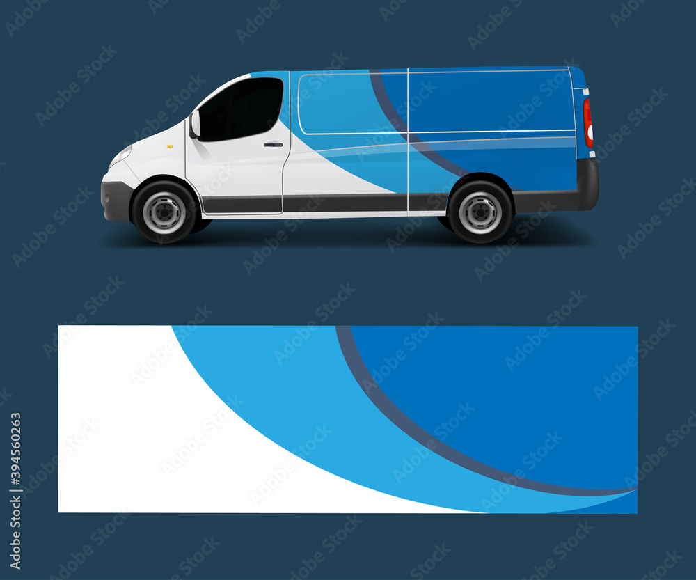 cargo van wrap vector, Graphic abstract stripe designs for wrap ...