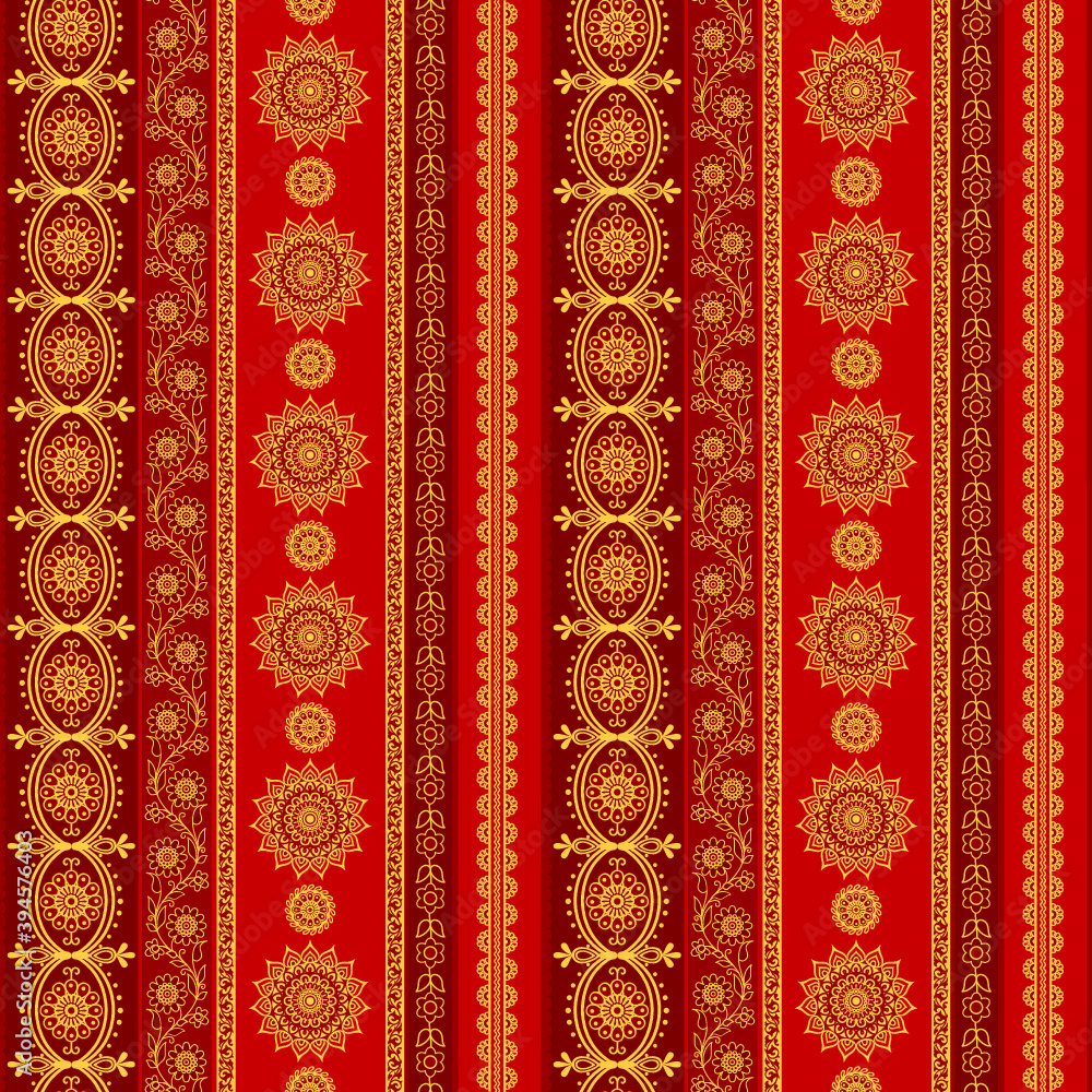 Indian Style Background Red