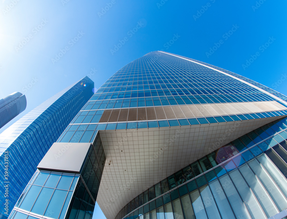 MADRID, SPAIN - MARCH 10 ,2020 .Cuatro Torres Business Area (CTBA), in ...