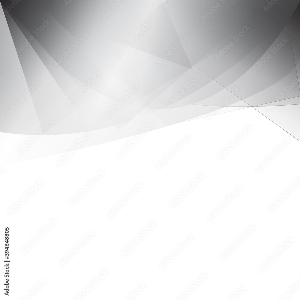 Gray abstract curve background with copy space. Modern smooth ...