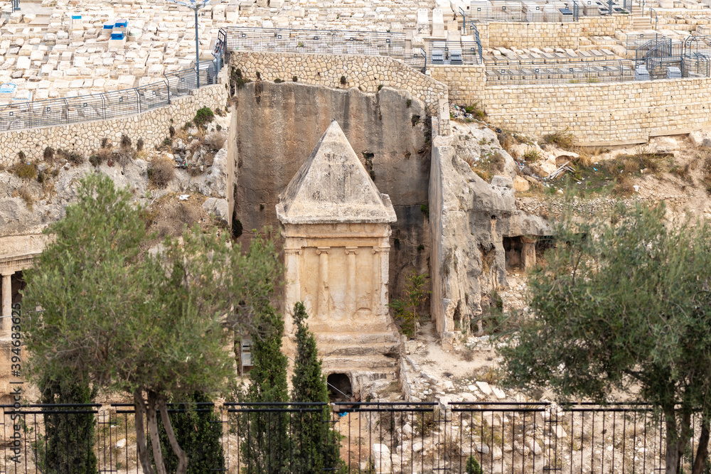View from the Gate of Repentance or Gate of Mercy of Zecharias Tomb ...