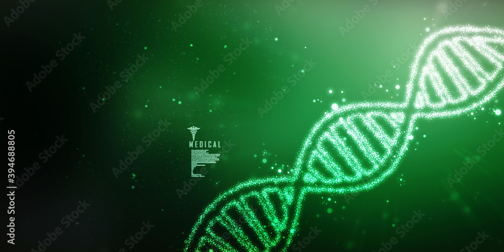 2d render of dna structure, abstract background Stock Illustration ...