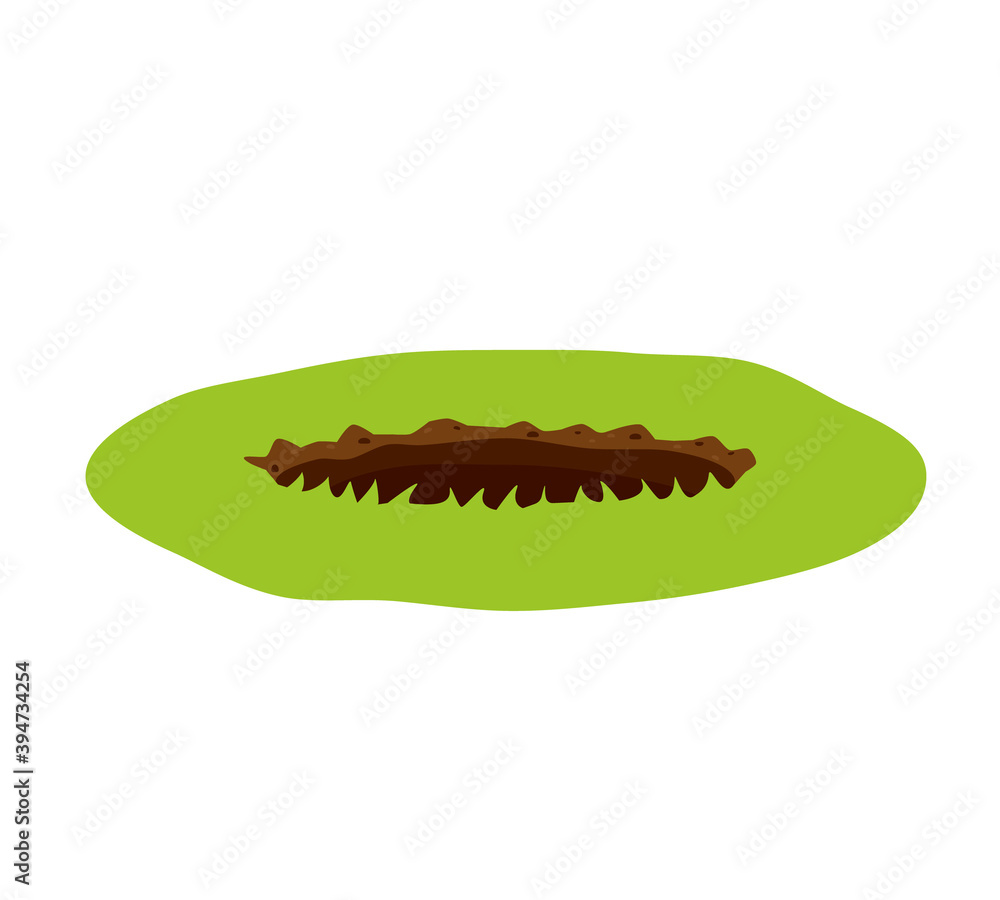 Mole hole icon. Clipart image isolated on white background. Stock ...