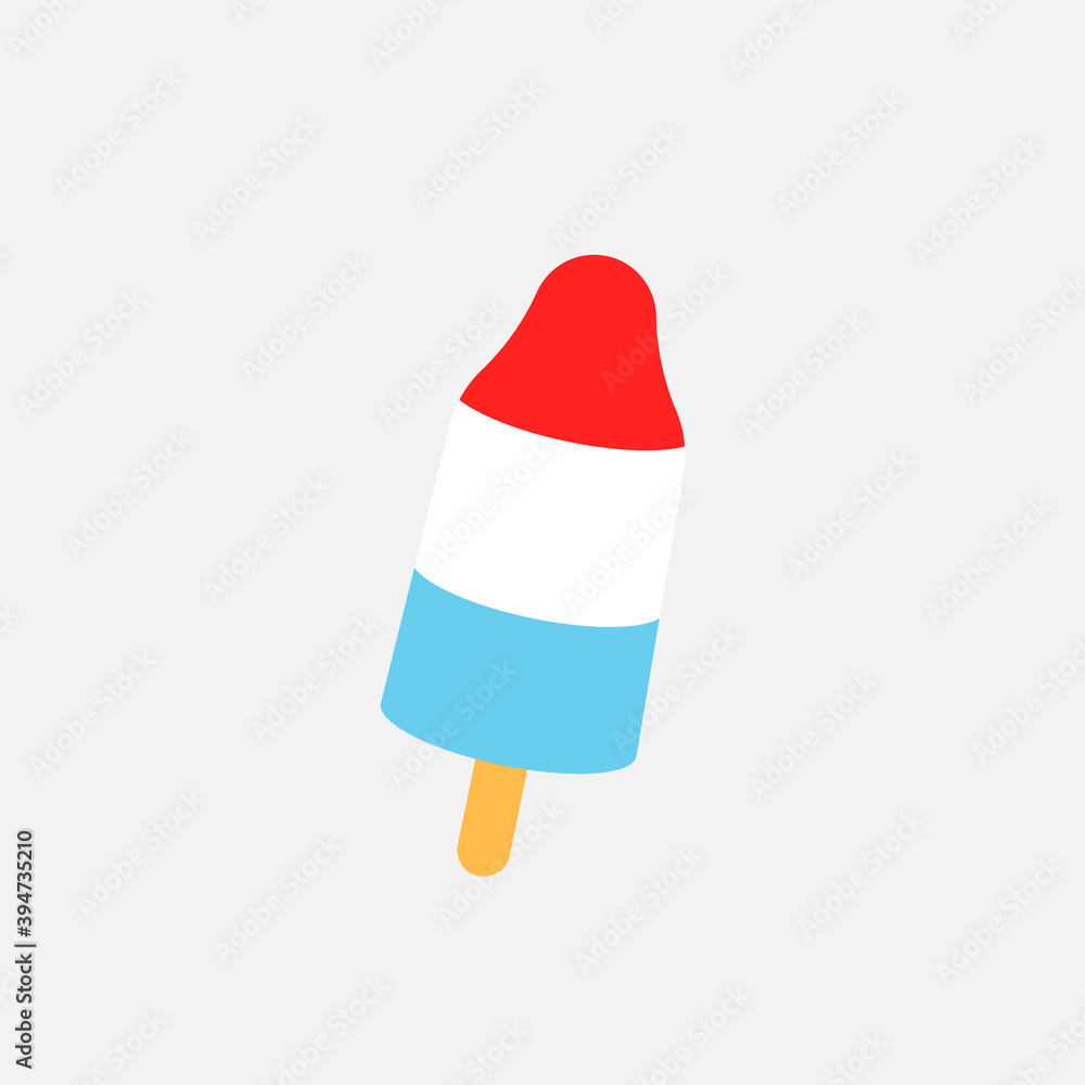 Rocket popsicle icon. Clipart image isolated on white background. Stock ...