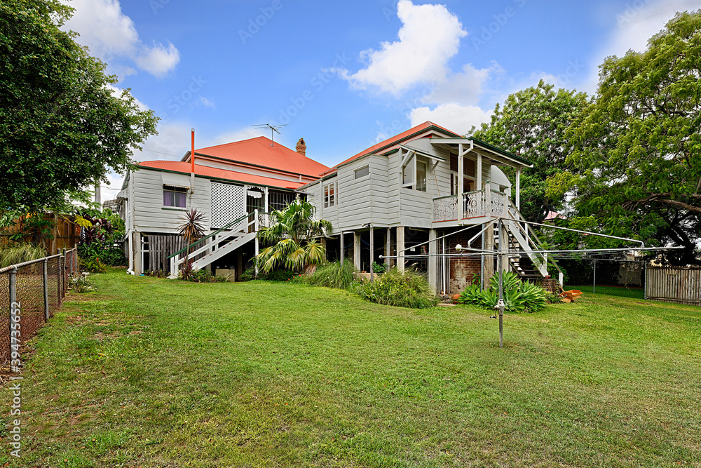 Old Colonial Queenslander house built in 1889 Australian heritage Stock ...