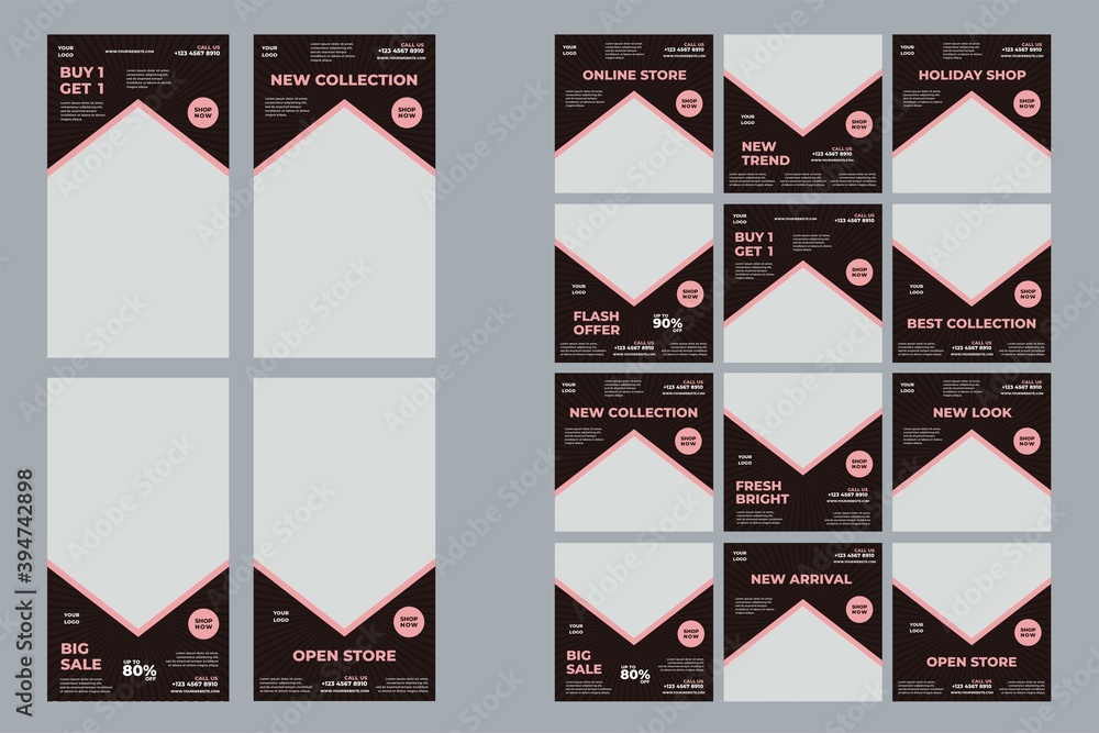 Editable Post Template Social Media Banners for Digital Marketing ...