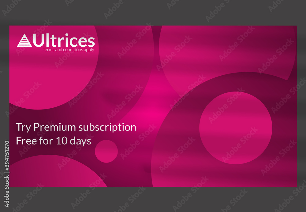 Slideshow Ad Layout with Vanishing Gradient and Paper Cut Shapes Stock ...